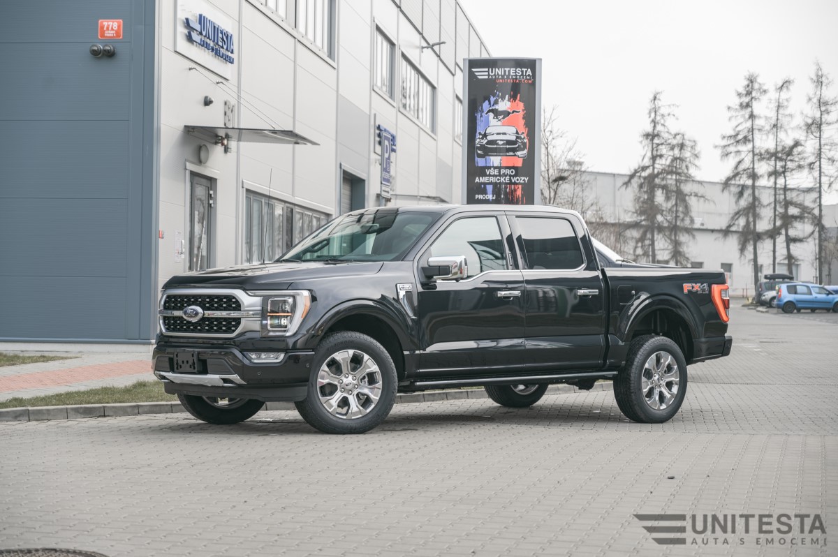 2021 Ford F150 Platinum 4x4 Supercrew 5.0 V8 BLACK | UNITESTA